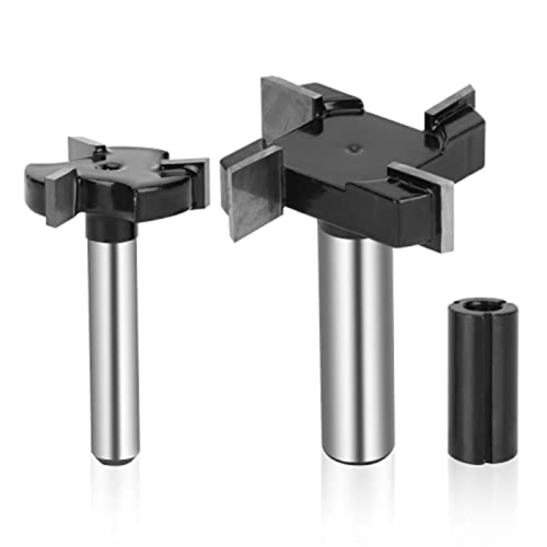 moresk-CNC Spoilboard Surfacing Router Bits,1/4Inch and 1/2Inch Handle ...