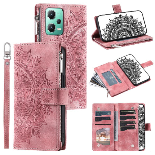 (Pink) Case For Xiaomi POCO X5 5G With Red Vertical Stripes Aluminium ...