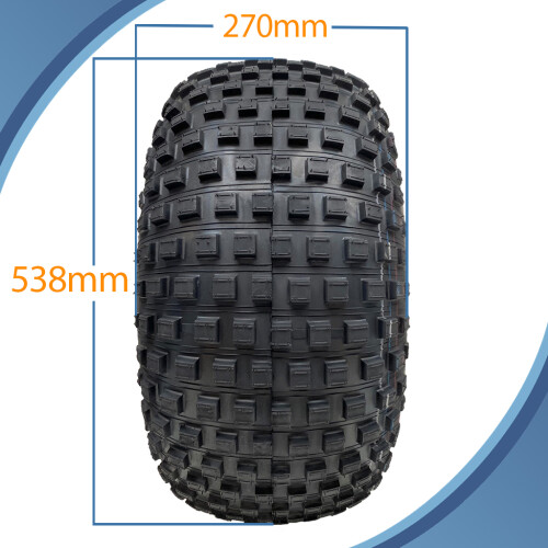 22x11.00-8 Knobby ATV Tyre 4 Stud Steel Rim 4 Ply Trailer Quad Wheel 4 ...