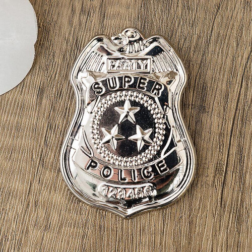 2pcs Halloween Cosplay Badge Pin Cosplay Police Badge Pin Lifelike ...