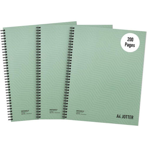 Summit Jotter, A4 Metallic Notebook, Wirebound, Lined, 200 Page, Pack ...