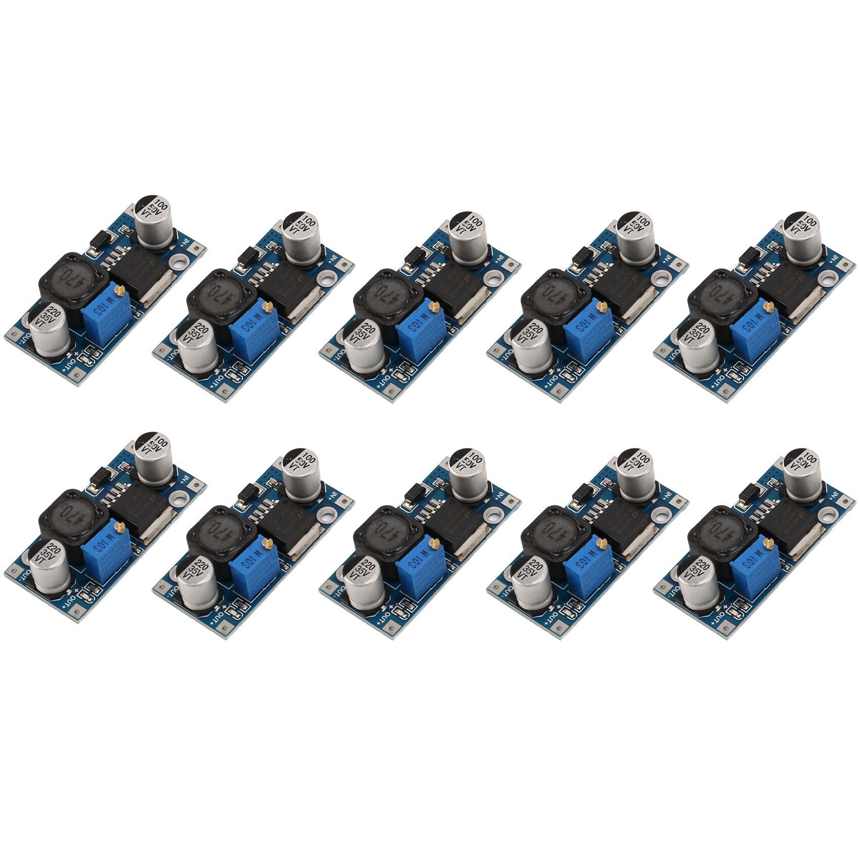 LM2596S DC-DC Power Supply Module 3A Adjustable Step-Down Module LM2596 Voltage Regulator 24V ...