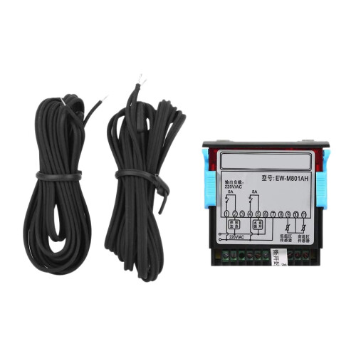 AC 220V 5A All- Digital Temperature Difference Controller Differential ...