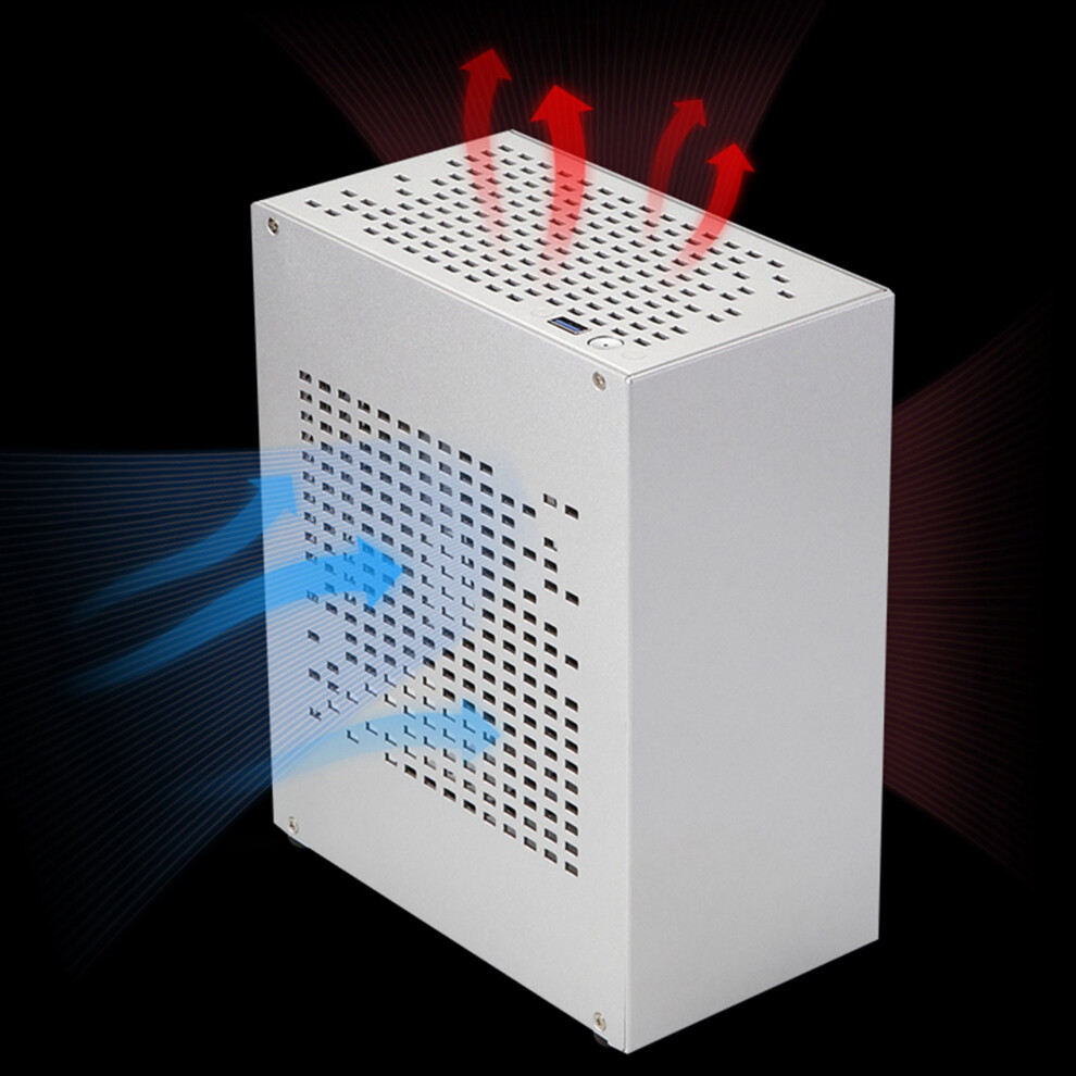 A07 Mini ITX Computer Case Chassis HTPC Host Case USB3.0 ITX Enclosure with Graphics Card ...