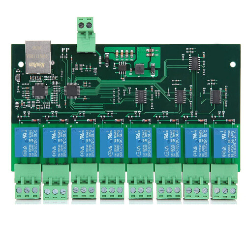 Modbus RTU 8 Channel 12V Relay Output Board Module Switch Input RS485 / TTL Communication Module ...