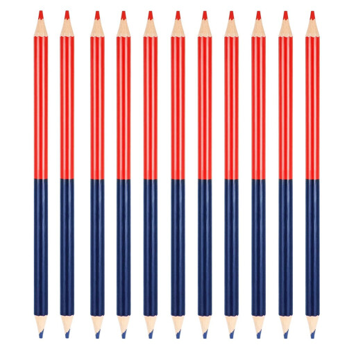 Checking Pencils Red and Blue Erasable Pencils Pre-Sharpened 4 HB for ...