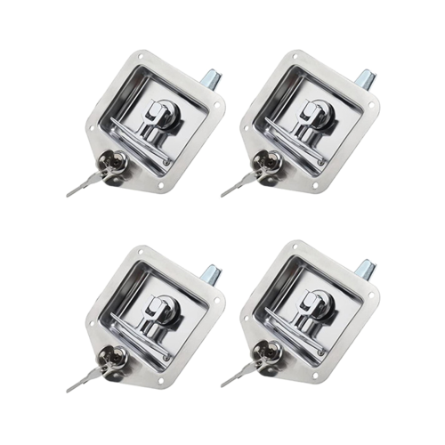 4Pack Stainless Steel Car Trailer Door Latch T-Handle Locking Trailer ...