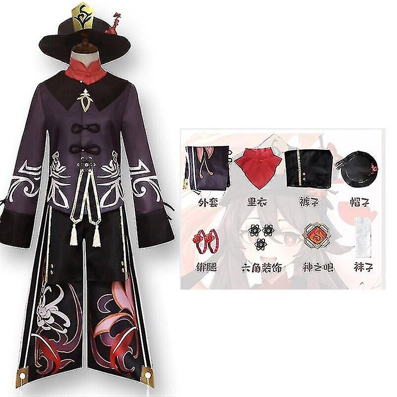 (Clothes, XL-Genshin Impact) Anime Genshin Impact Hutao Cosplay Costume ...