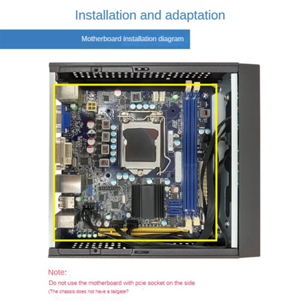 M10 Mini ITX Computer Case HTPC Host Chassis USB2.0 ITX Enclosure ...