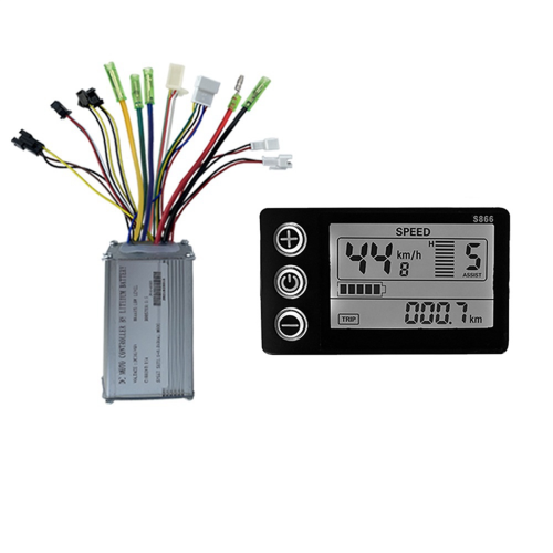 Electric Bicycle Scooter Controller LCD-S866 Meter Set Ride Control ...