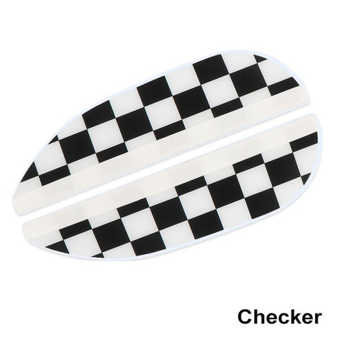 (Checker) 2pcs Car Rearview Mirror Rain Eyebrow Protector Cover Sun ...