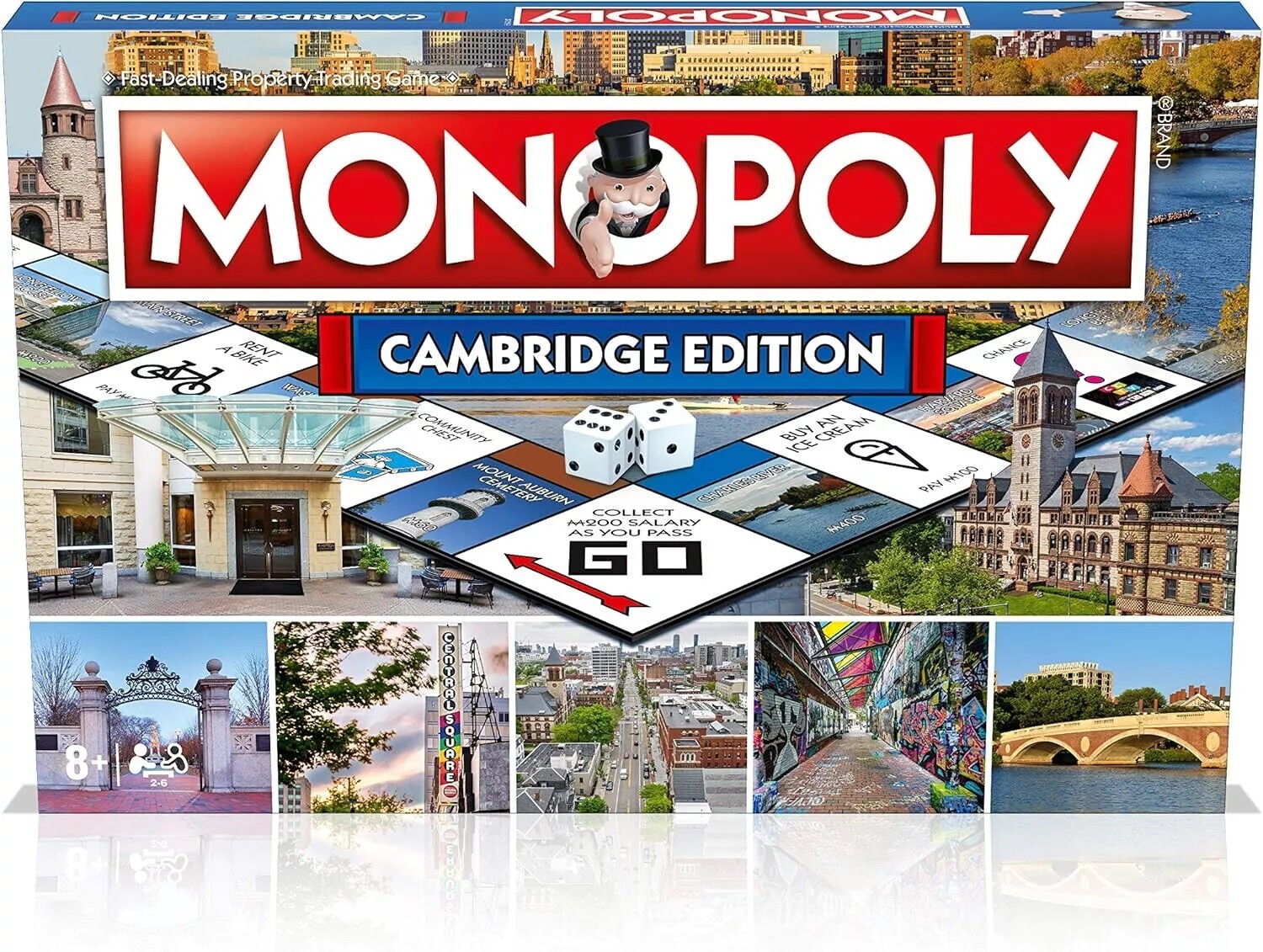 Monopoly Cambridge Monopoly Board Game Edition Family Game for Ages 8 ...