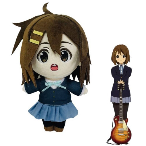 Kon Anime Soft Voice Girl Hirasawa Yui Plush Doll Cos Fan Doll Gift on ...