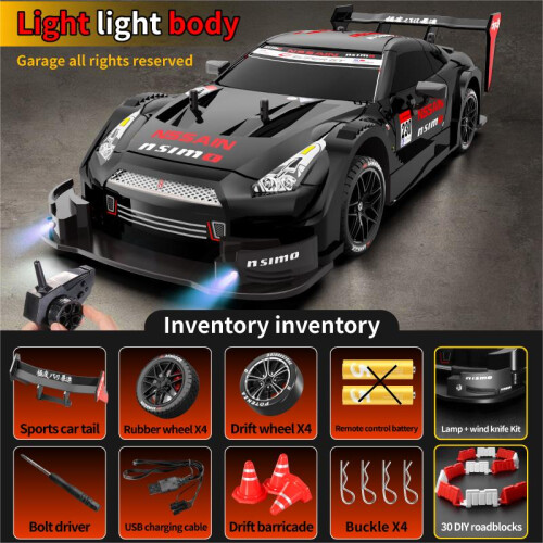 (C GTR-B no box) Rc Drift Car 1:16 35km/h 4WD High Speed Remote Control ...