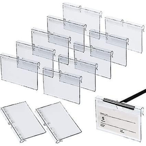50pcs Clear Plastic Label, Price Tag For Shelf Retail Price Label ...