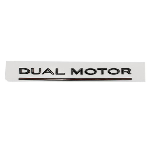 (Black Dual Motor) Car Spacex Dual Motor Sticker Fender Side Decal For ...