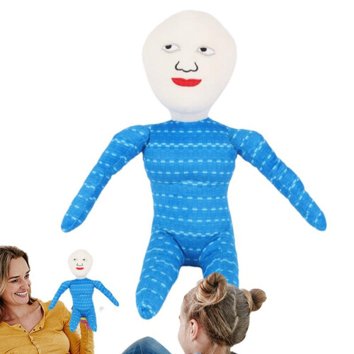 Blue Bald Game Character Plush Huggable Anime Toy on OnBuy