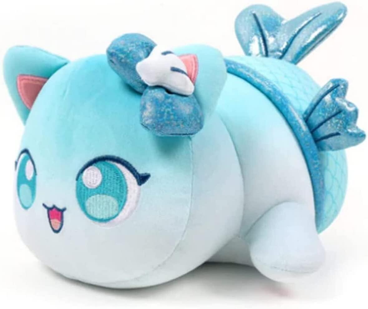 (Mermaid Cat) Aoopoo Meemeows Cat Plushie Aphmau Meemeows Cat Food ...