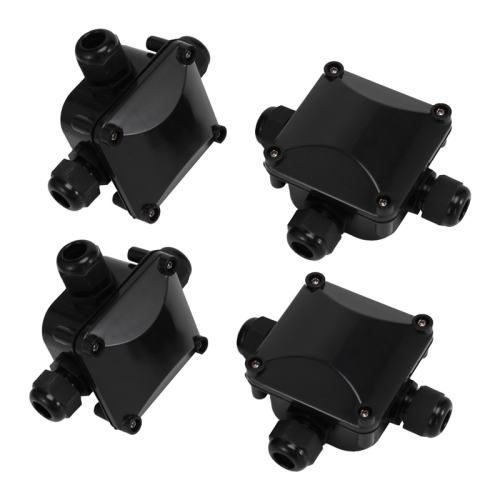 4Pcs Junction Boxes IP68 3-Way Cable Connectors Ø 5.5mm-10.5mm External ...