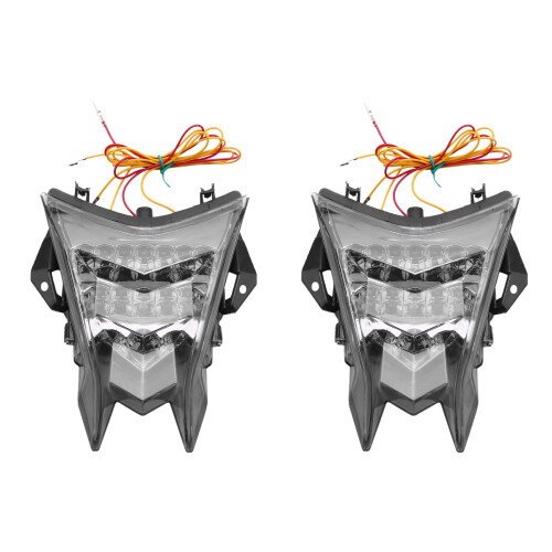 2X Motorcycle Turn Signals Light Blinker Indicator Rear Lights Brake ...