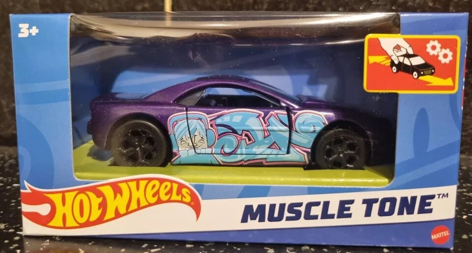 Mattel Hot Wheels Pull Back Speeder Cars 1:43 - Age 3+ MUSCLE TONE 2 on ...