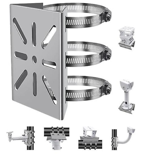 Universal Wall Mounting Bracket With 3 Loops, Stainless Steel Vertical ...