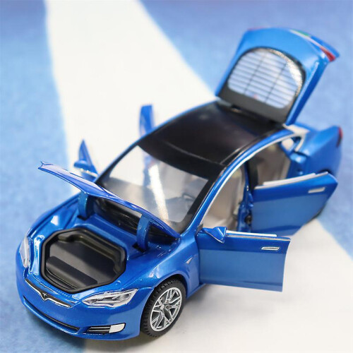 (Model S Blue) 1:32 Tesla Model X Model S Model 3 Alloy Car Model ...