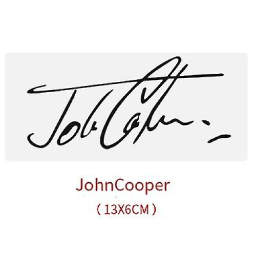(Style A, Black) Jcw John Cooper Works Sign Decal Sticker For Mini ...