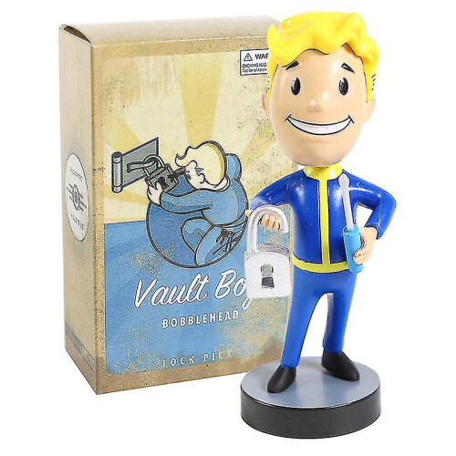 (A Lock Pick) Fallout Vault Boy Bobble Head Doll Pvc Figure Collectible ...