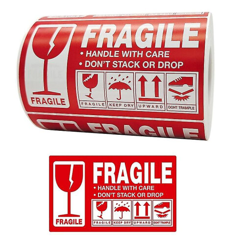 500pcs Fragile Stickers Warning Label Sticker Handle With Care Don't ...