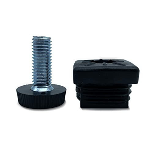 DOJA Industrial | Levelling Feet Square Tube Plug with M10 Thread ...