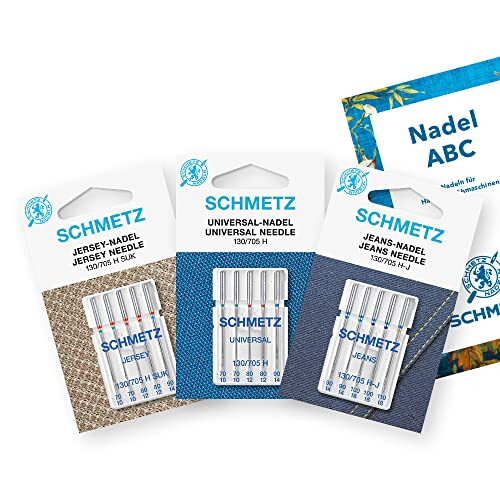 Sewing Machine Needles Starter Set, 5 Universal Needles, 5 Jersey ...