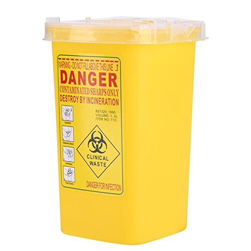 Sharps Container, Tattoo Medical Plastic Sharps Container Biohazard ...