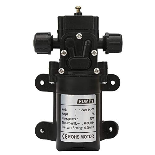 Black Plastic Water Pump DC 12V Self Priming Pump Professional Water ...