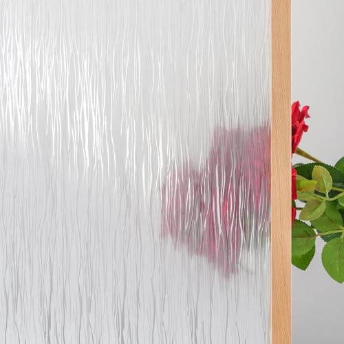 Clear Waters Window Privacy Film, Non Adhesive Window Cling, Decorative ...