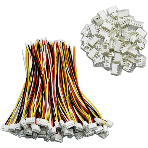 Kryp 50 Pairs Jst Male 4 Pin Jst-ph Connector Micro Jst 2.0mm 4 Pin Connector With Cable Wire ...