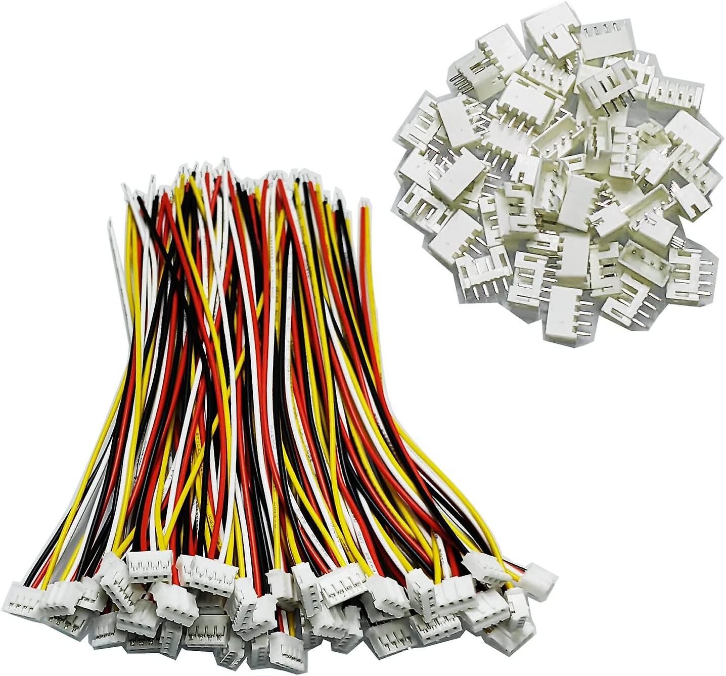Kryp 50 Pairs Jst Male 4 Pin Jst-ph Connector Micro Jst 2.0mm 4 Pin ...