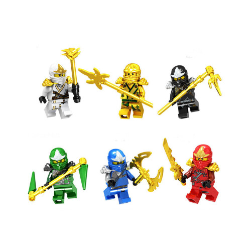 6pcs Ninjago Minifigure Fits Lego Assembled Blocks Toys on OnBuy