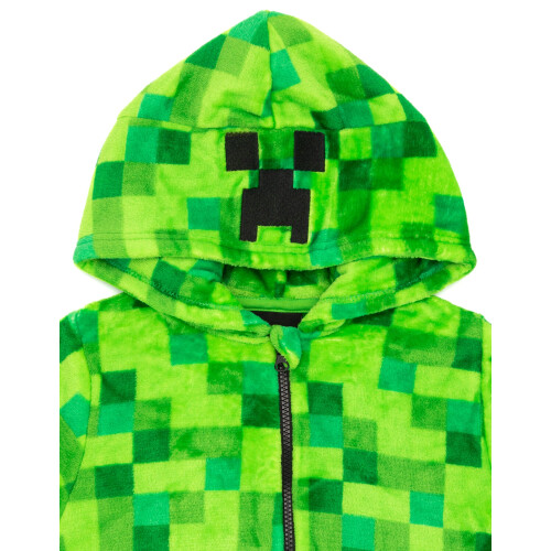 (12-13 Years) Minecraft Creeper Onesie For Boys & Girls | Kids Green ...
