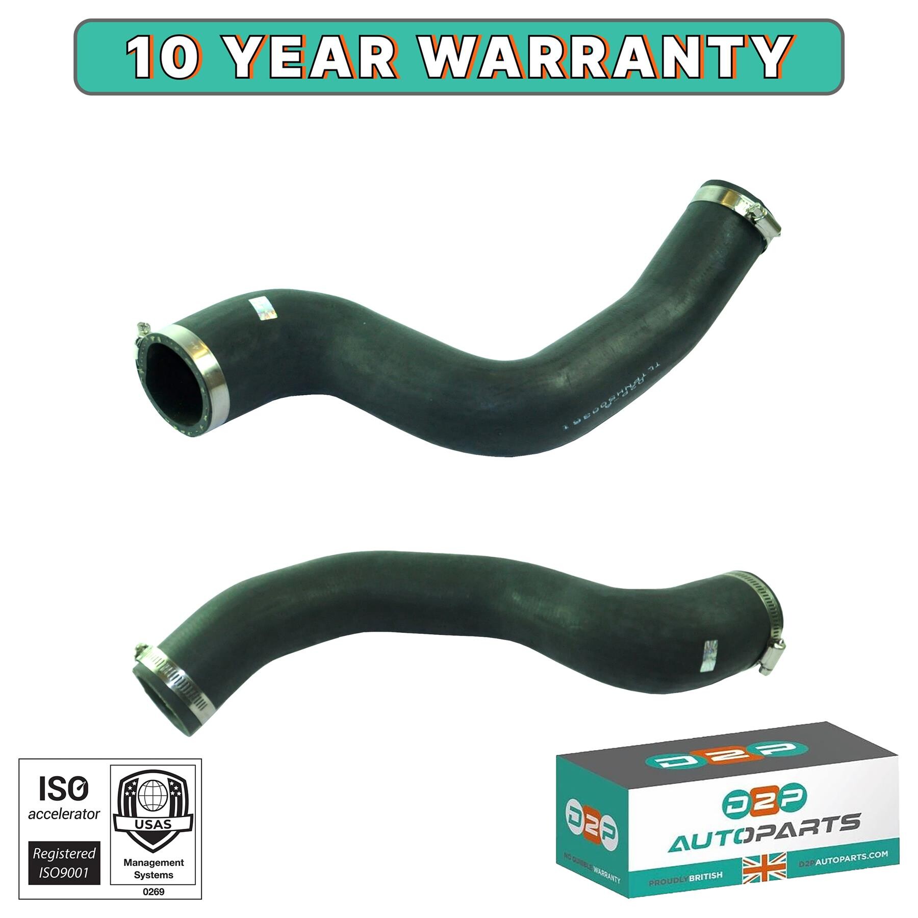 2X Upper Intercooler Turbo Hoses For Range Rover Sport 3.6 Tdv8 ...