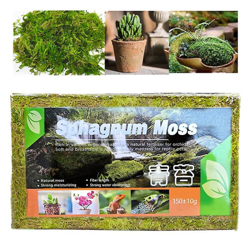 1Pack 150g Compressed Natural Sphagnum Moss Dry Peat Moss Potting Moss ...