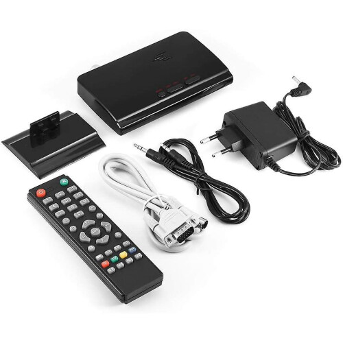 AV to VGA TV Box, AV to VGA TV Set Top Box PC Monitor Receiver Speaker ...