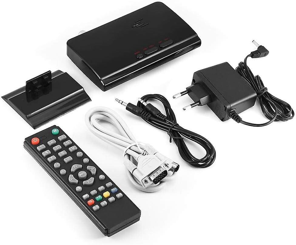 AV to VGA TV Box, AV to VGA TV Set Top Box PC Monitor Receiver Speaker ...