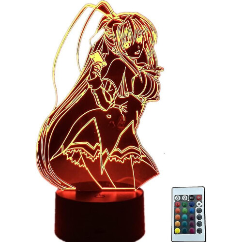 Himejima Akeno Anime Figure Rgb Night Light For Bedroom Decor ...