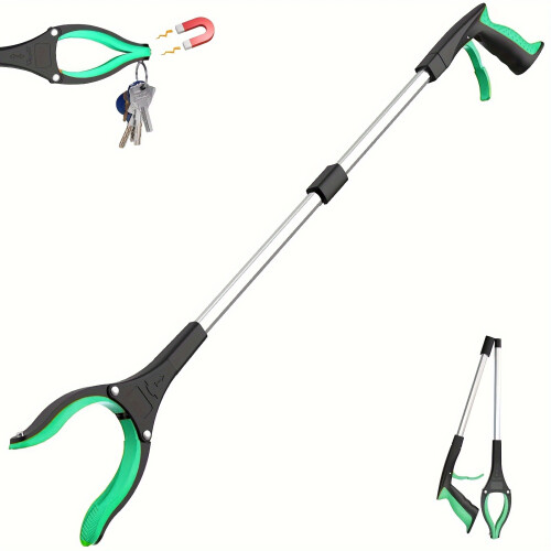 (Green) Lightweight Garbage Picker Grabber with 360 Rotating Clamp on OnBuy