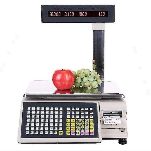 Tm-30kg/10g Barcode Scale Label Printing Scales Electronic Retail Price ...