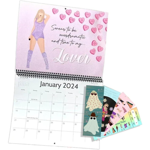 Eras Tour Calendar 2024, Funny Wall Calendars, Monthly Calendar ...