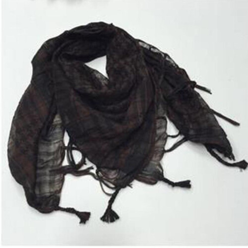 (Coffee) Arab Shemagh Keffiyeh Army Tactical Palestine Scarf Shawl ...