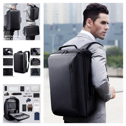 15.6" Laptop Business Briefcase Bag Backpack Rucksack Waterproof USB on ...