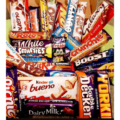 Mega Chocolate Hamper Cadburys, Nestle, Galaxy, Mars Gift Box 20Pcs on ...